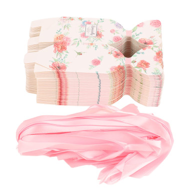 Pssopp 50 Set Floral Pattern Party Favor Boxes,Retro Style Easy ...