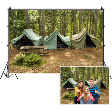 Yeele 7x5ft Summer Camp Backdrop Scouts Forest Camping Campground ...