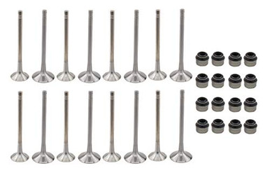 16Pcs Engine Intake & Exhaust Valves Kit Fit for VW Golf GTI Tiguan ...