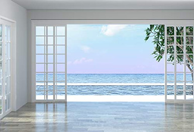 Baocicco 7x5ft Seaside Villa Interior Scene Backdrop Window View ...