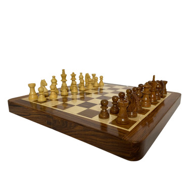 BCBESTCHESS Handmade Magnetic Wooden Folding Chess Board with Extra ...