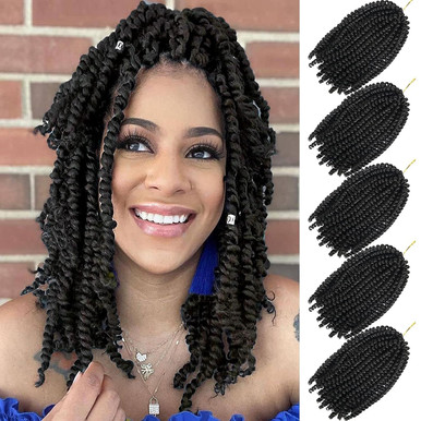 Spring Twist Hair 6 Packs Spring Twist Braiding Hair For Passion Twist ...
