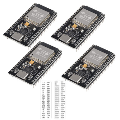 4Pcs ESP32 Development Board WiFi + Bluetooth Microcontroller Dual Cores ESP-32 ESP-32S Board ...