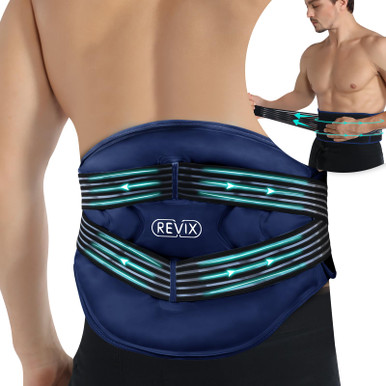 REVIX Large Ice Packs Reusable Lower Back Brace for Lumbar Back ...
