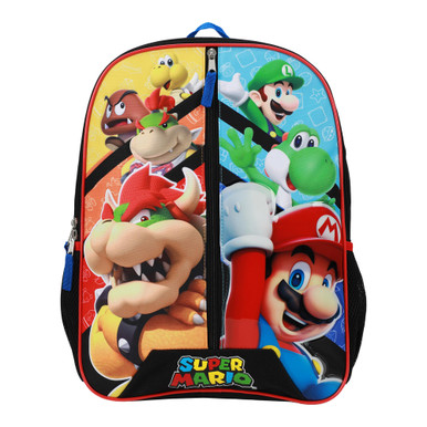 Super Mario 16" Backpack - Let go go go - Warehousesoverstock