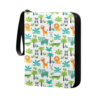 Funny Wild Animals Trading Card Binder 4-Pocket Game Cards Album Folder ...