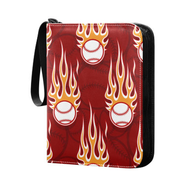Baseball Softball Balls Trading Card Binder 4-Pocket Game Cards Album ...
