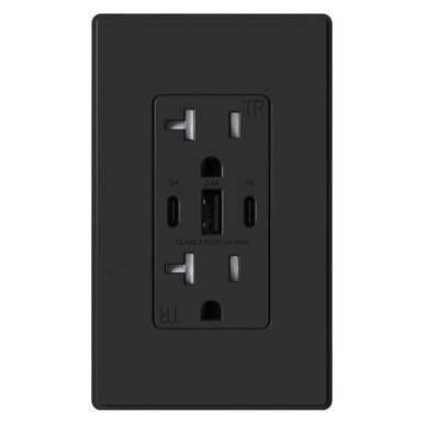 ELEGRP USB Outlets, 30W 6.0 Amp USB C Outlets Receptacles, 3-Port USB ...