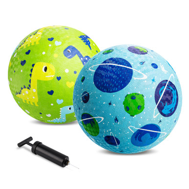 ZOOJOY Pack of 2 Cartoon Playground Balls, Balls for Toddler 1-6, 8.5 ...