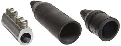 Direct Burial Splice Kits with Rubber Cover, 2/0 AWG - 500 MCM Wire ...