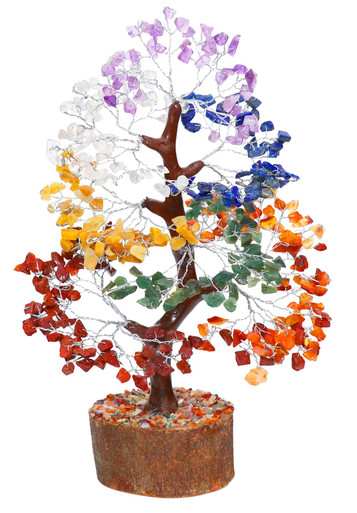 7 Chakra Tree of Life, Crystal Tree of Life - Handmade Gemstone Tree ...