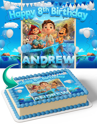 Cakecery Luca Disney Edible Cake Image Topper Personalized Birthday ...
