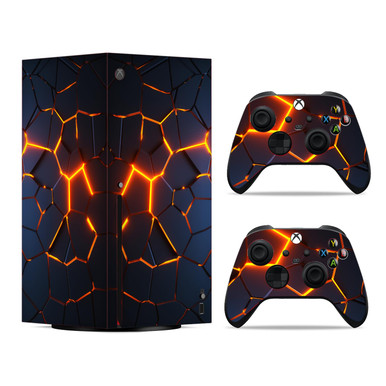 NOWSKINS Glowing 3D Polygons Xbox Series X Skin Wrap, Premium 3M Xbox ...