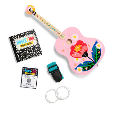TinkerTar - Pink Floral Acoustic Guitar - The Easiest Way to Start and ...