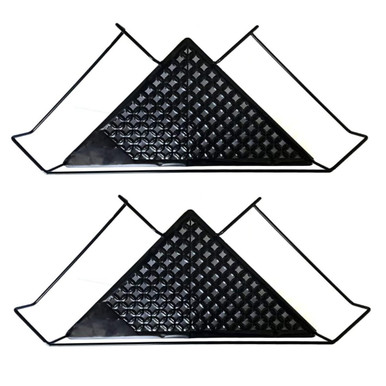 Bioristar Office Cubicle Floating Corner Shelf 2 Pack Iron Office ...