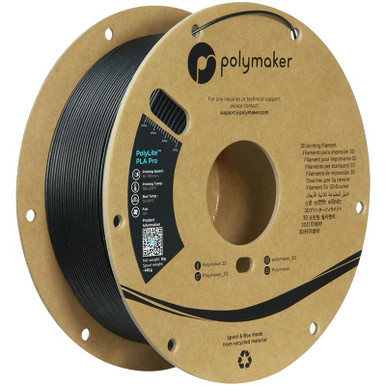 Polymaker PLA PRO Filament 1.75mm Metallic Black, Powerful PLA Filament ...