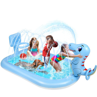 Splash Pad Sprinklers for Kids, 3 in 1 Inflatable Sprinkler Pool Toys ...