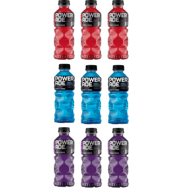 BEEQ BOX - (Pack of 9) Powerade Sports Drink Variety Pack 20 fl. oz ...