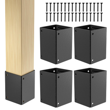 FMhotu Post Base Protectors,Adjustable Deck and Fences Guard Bracket ...