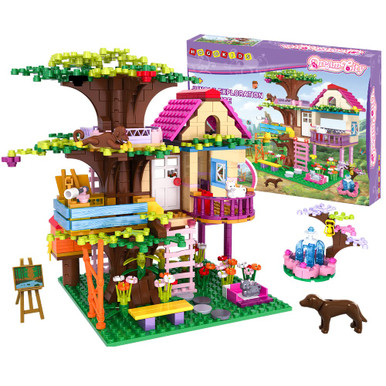 HOGOKIDS Tree House STEM Building Toy - Creative Construction Set ...