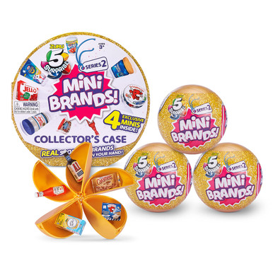 5 Surprise Mini Brands Series 2 Collector's Kit by ZURU (3 Capsules + 1 ...