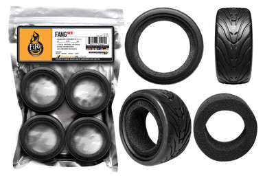 FireBrand RC FANG-RT On-Road Race TREADS and Tire Foams (Set of 4 Tires ...
