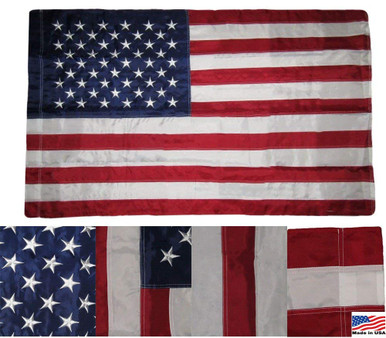 US Flag 3ft x 5ft US AMERICAN FLAG 3 x 5 (Pole Sleeve) 3' x 5' Outdoor ...
