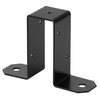 8 Pcs Black Strap Post Ties,Thickness 2mm(14 Gauge) Heavy Duty Deck ...