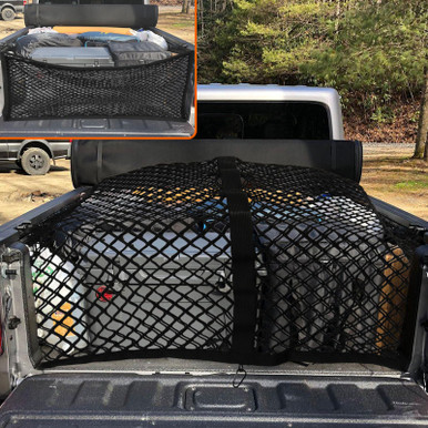 Youlvy 2024 Cargo Net for Pickup Truck Bed-4'x4' Stretches to 7'x7 ...