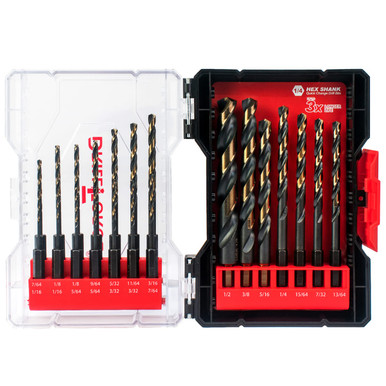 VALYRIANTOOL Impact Drill Bit Set, 21PCS Hex Drill Bit Set, Black Gold ...
