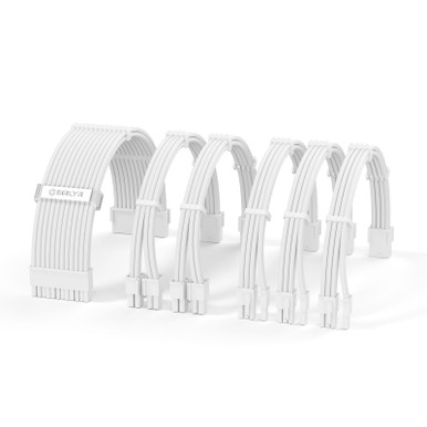 White PSU Cables,Easy Management Power Supply Cable Extension Mod ...