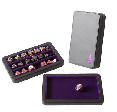 Forged Dice Co. Premium 3-Row Dice Case - Combination Dice Box and Dice ...