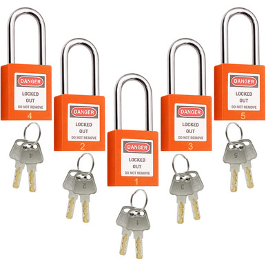 Lockout Tagout Locks, Safety Padlocks, Loto Locks Keyed Differently ...