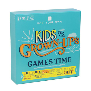 Talking Tables Kids vs Adults Family Board Game| 6X Classic Party Games ...