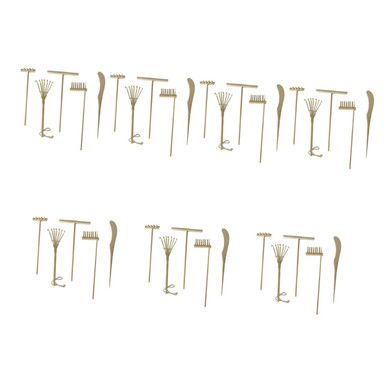 BESTOYARD 35 PCS Bamboo rake Mini Japanese Zen Mini Zen Garden Tools ...