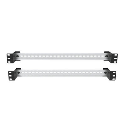 HQYing 2 Pack of DIN Rail Mounting Bracket- 19 Inch Rack Mount DIN Rail ...