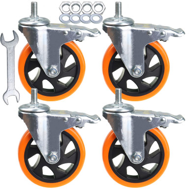 Stem Casters Heavy Duty Swivel Threaded Stem Caster Wheels with ...
