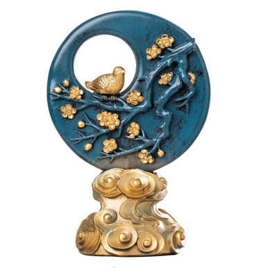 MAYIAHO Blue Statues for Home Decor Figurines Sculptures Screen Bird ...