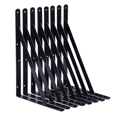 NEODROP 8-Pack 14 Inch Heavy Duty Shelf Brackets, Large Wall Bracket ...
