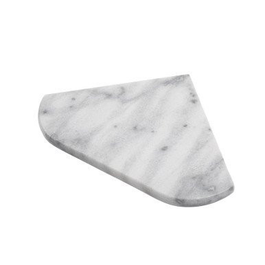 Adolif White Marble Corner Shelf, 100% Natural Marble, Polished, 8"x8 ...
