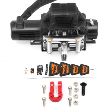 ROOPZZRO RC Winch, Electric Metal 1/10 RC Crawler Winch Model Vehicle ...