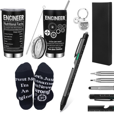 Panitay Engineer Gifts Set for Men Includes 9 in 1 Multitool Pen 20oz ...