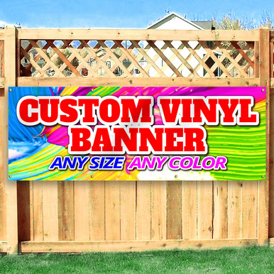 Anley Custom Vinyl Banner 13oz Heavy Duty Vinyl Sign Metal Grommets