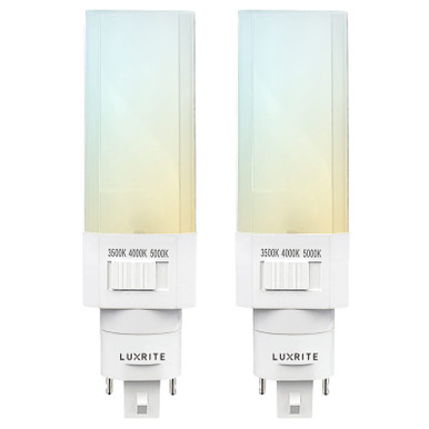 Luxrite Horizontal PL LED CFL Replacement, 11W, Ballast Bypass, Fits ...
