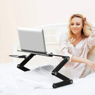 Portable Adjustable Aluminum Laptop Desk Adjustable Laptop Stand ...