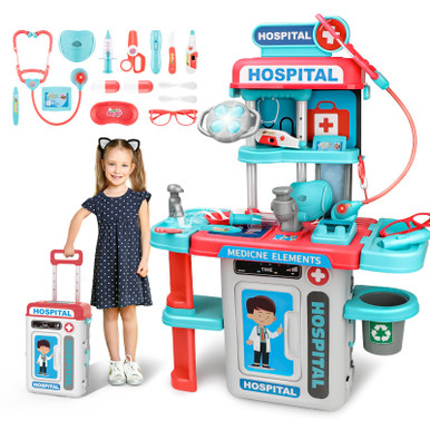 deAO Doctor Kit for Kids Pretend Medical Station Set Medical ...