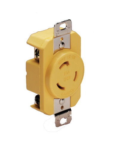 Marinco 205CRR Marine Electrical Receptacle (20-Amp Locking, 125-Volt ...