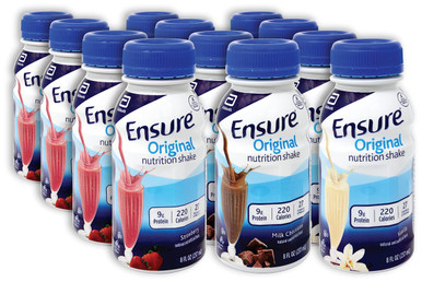 Ensure Original Nutrition Shakes | Variety Pack | Milk Chocolate Shake ...