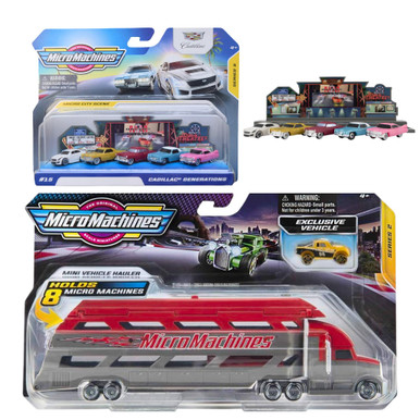 Toptoys2u Bargain Bundles Micro Machines - Red Mini Vehicle Hauler With ...