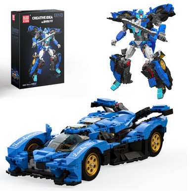 Mould King STEM Robot Building Sets, 2 IN1 Transform Robot Speed Racing ...